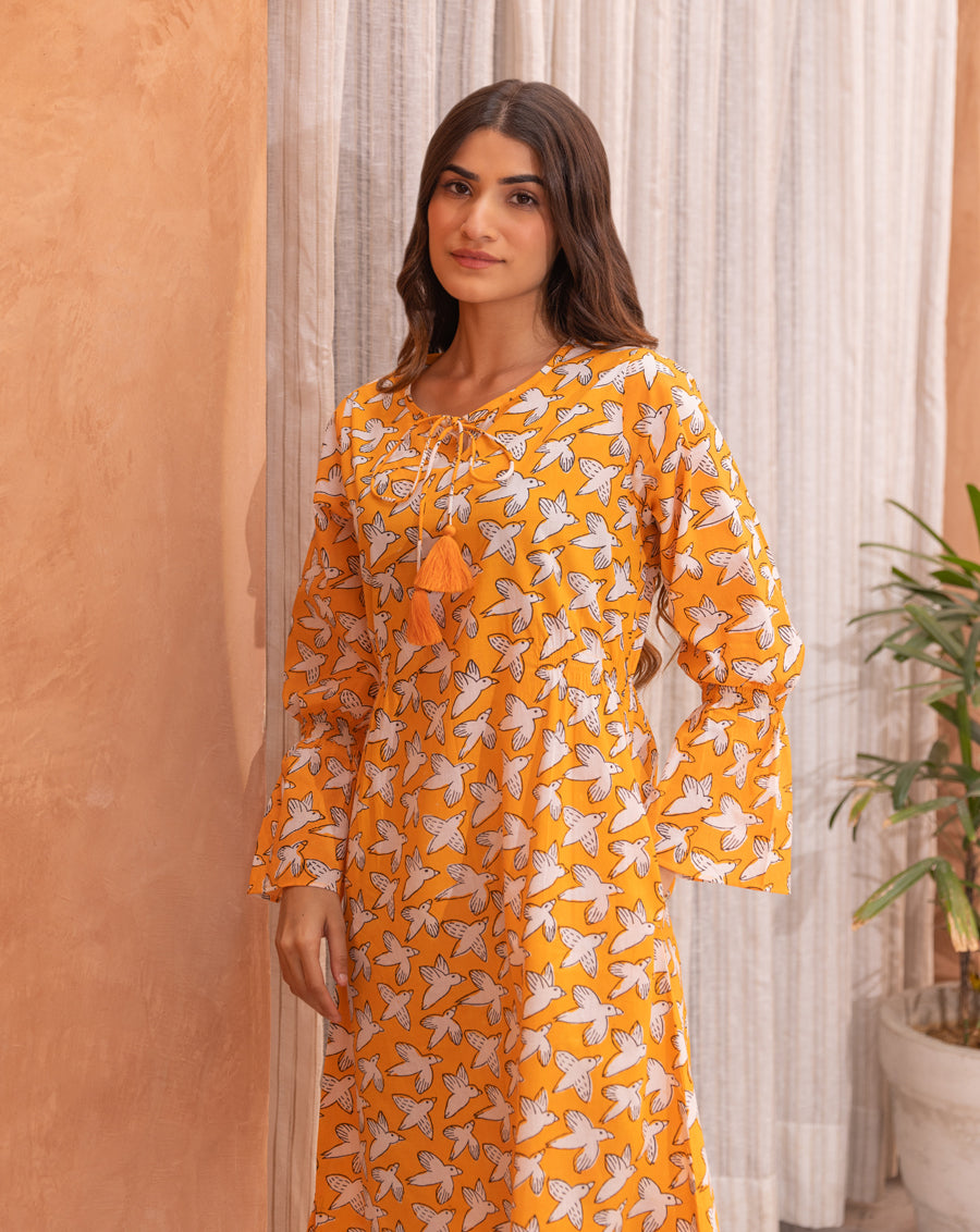 Chidiya Udd Amore - Soft Cotton Dress – Phutari