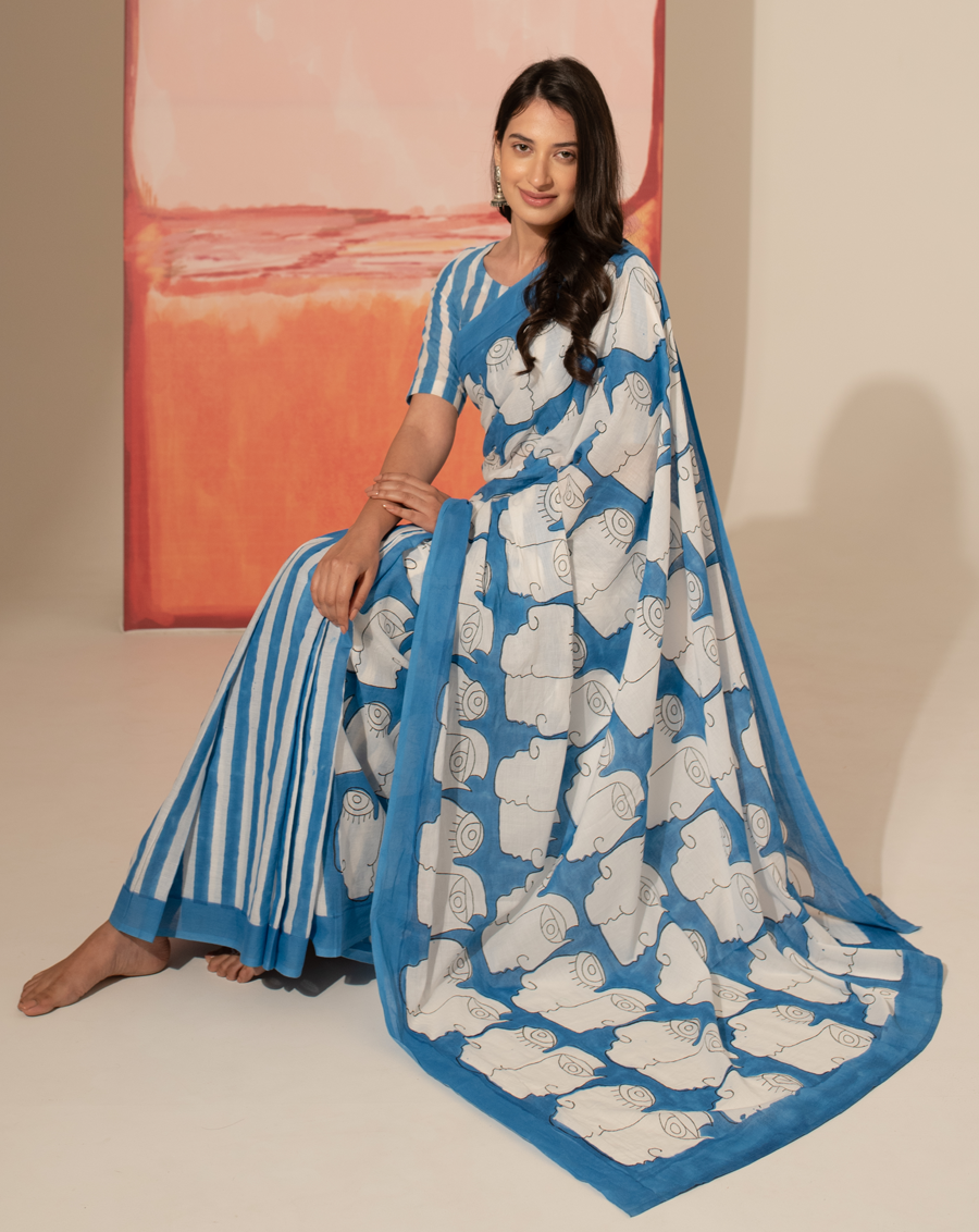 Shop Mul Mul Cotton Sarees Online | Phutari