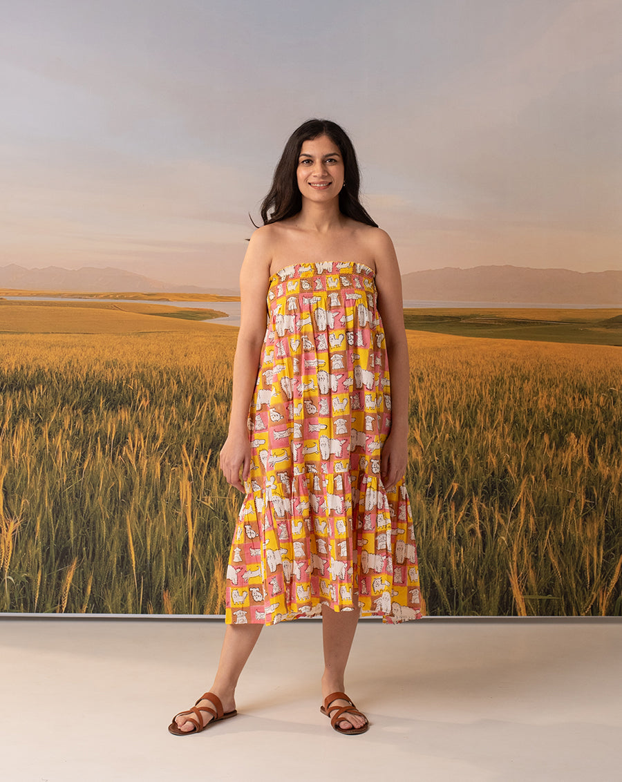 Woof Cotton Skirt | Hand-Block Printed | Phutari