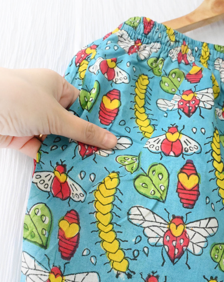 Cat-A-Pillar Set | Phutari | Hand Block Printed in Cotton