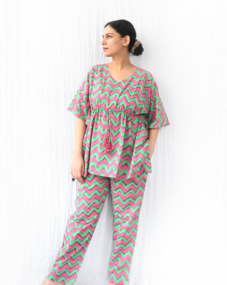 Habba Babba Co-ord Set | Phutari | Hand Block Printed in Cotton