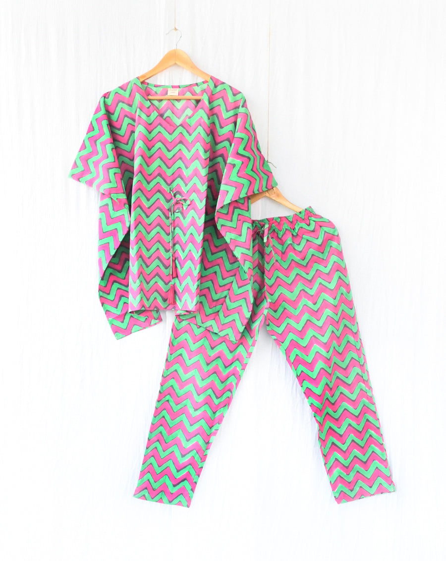 Habba Babba Co-ord Set | Phutari | Hand Block Printed in Cotton
